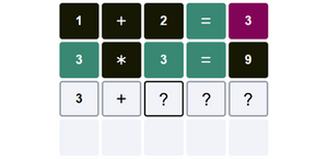 Micro nerdle - easy online math and numbering game